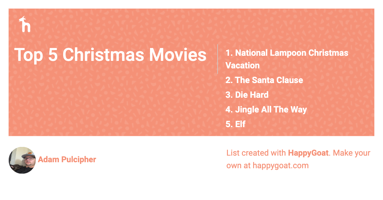 Top 5 Christmas Movies | Happy Goat